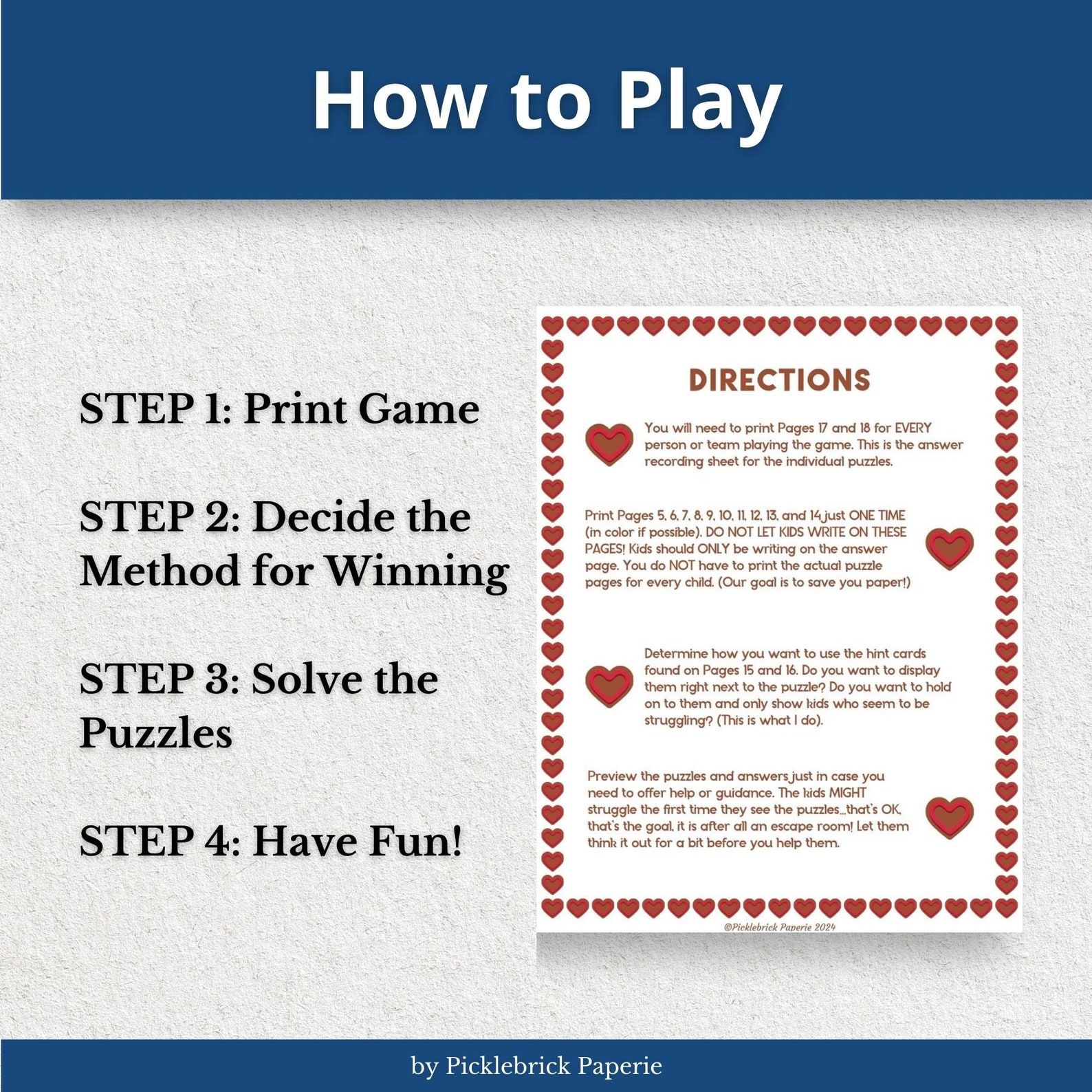 Valentine's Day Chocolate Factory Conundrum Printable Escape Room - Etsy