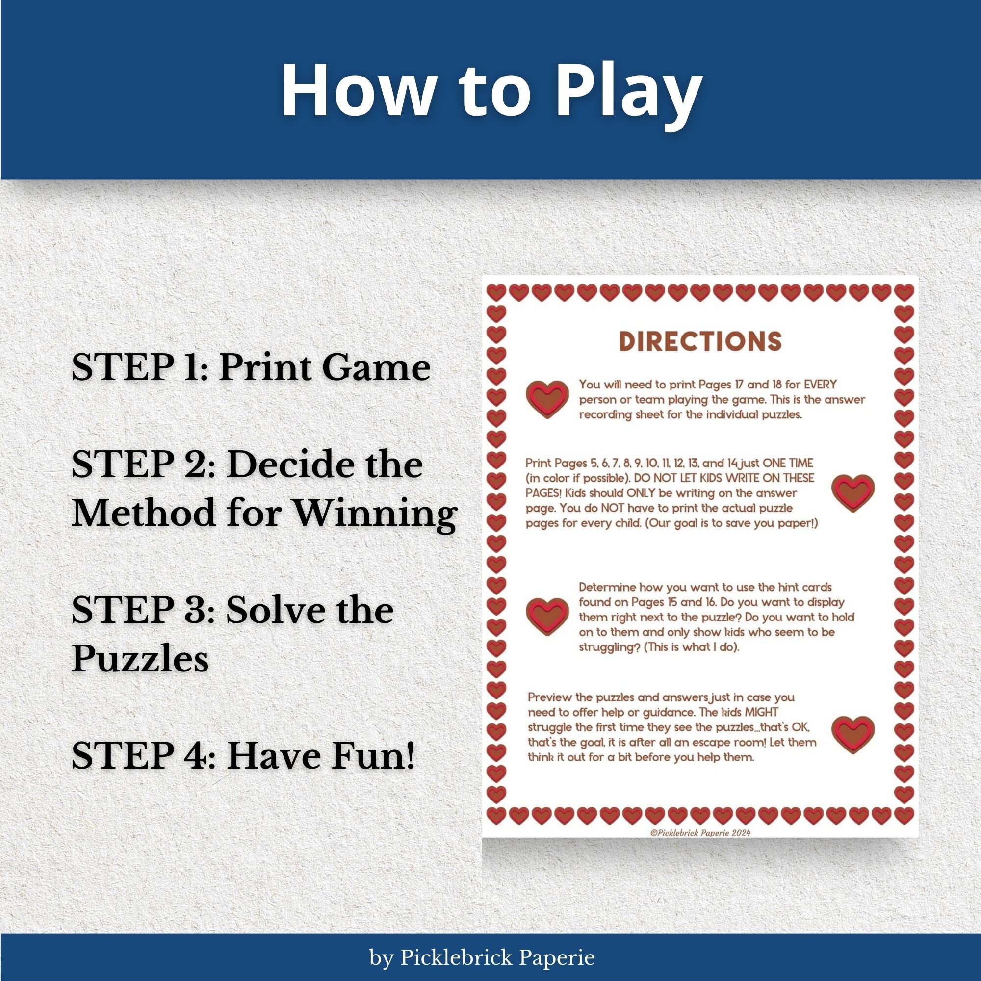 Valentine's Day Chocolate Factory Conundrum Printable Escape Room - Etsy