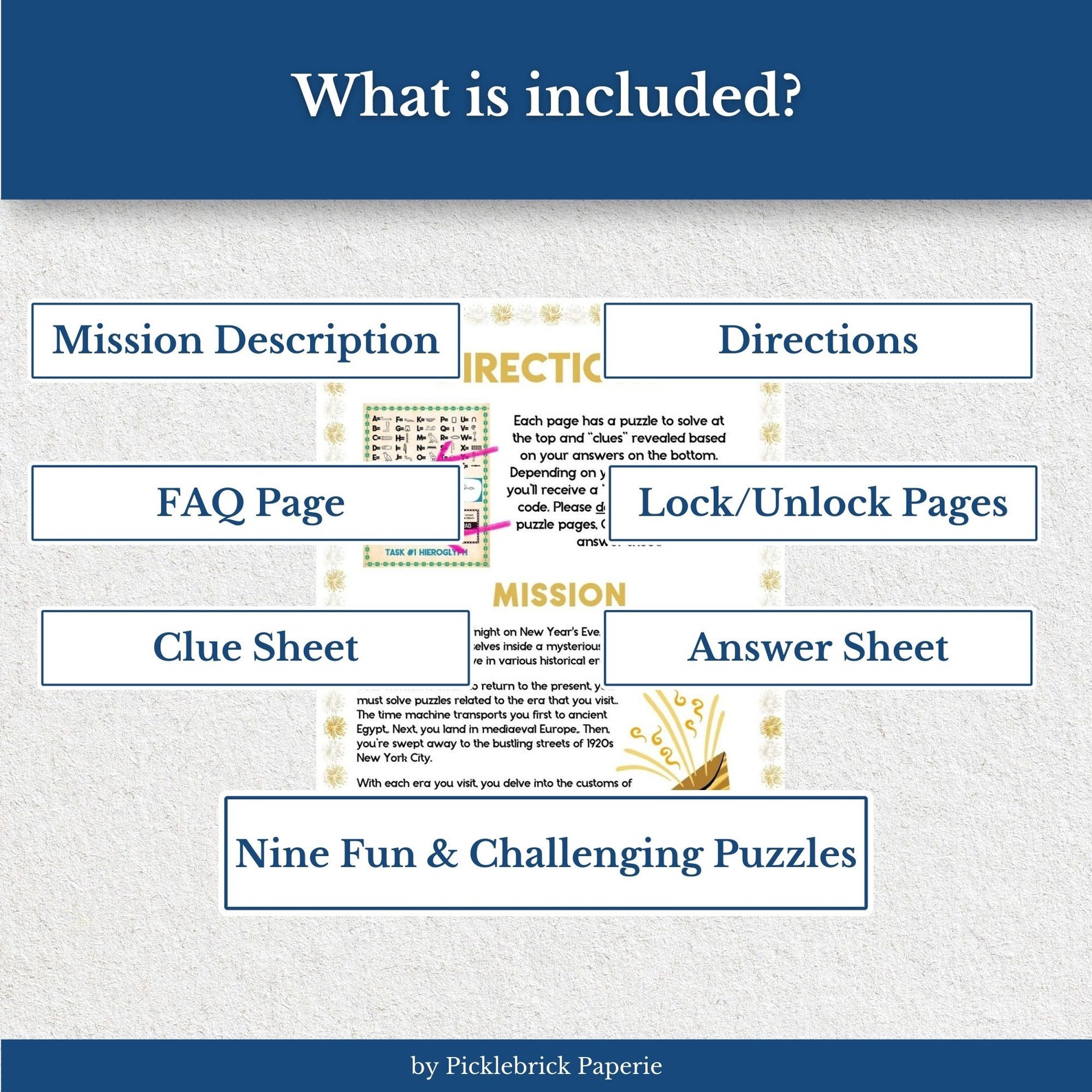 New Year's Eve Time Travel Countdown Printable Escape Room | New Year's ...