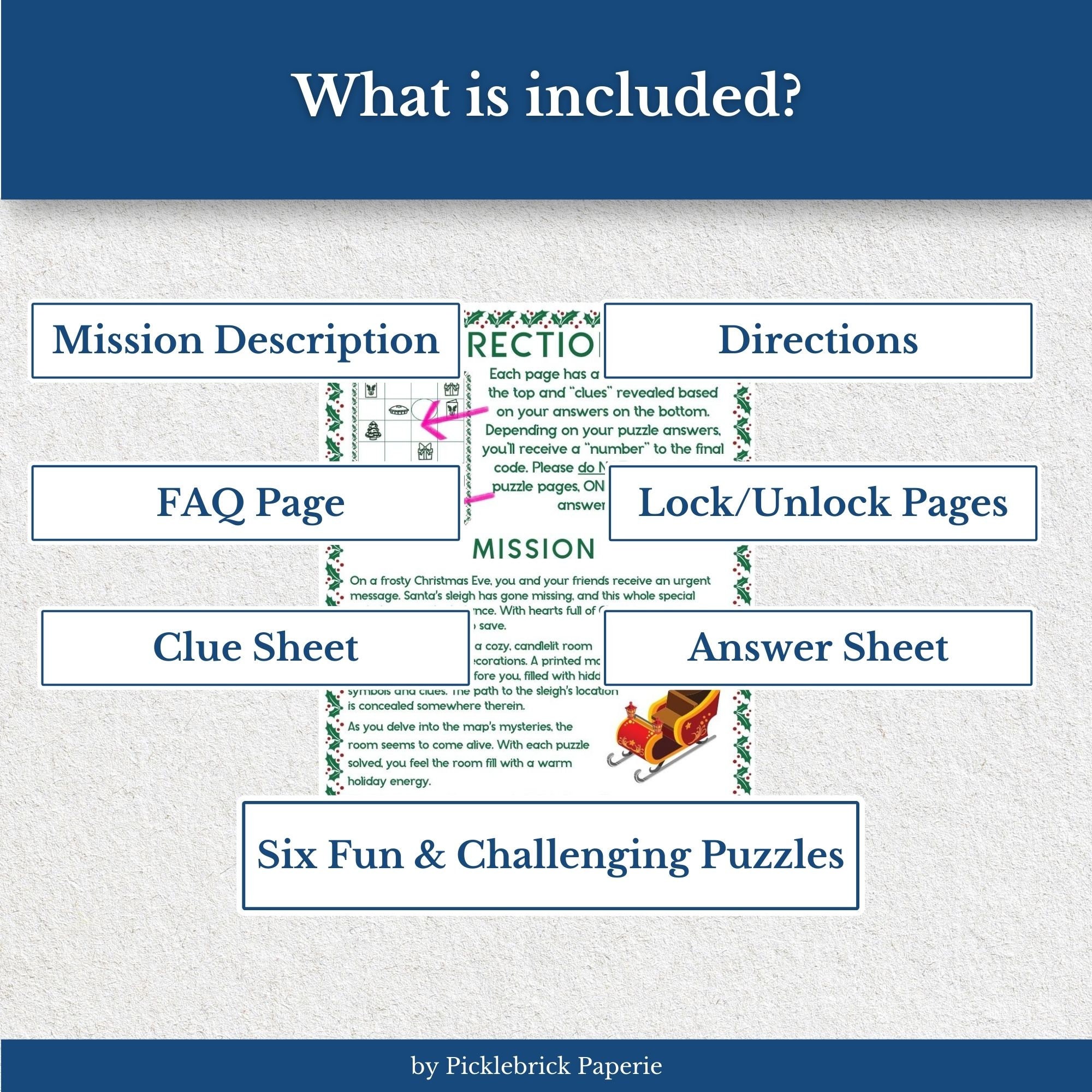 Santa's Missing Sleigh Printable Escape Room | Christmas Games ...