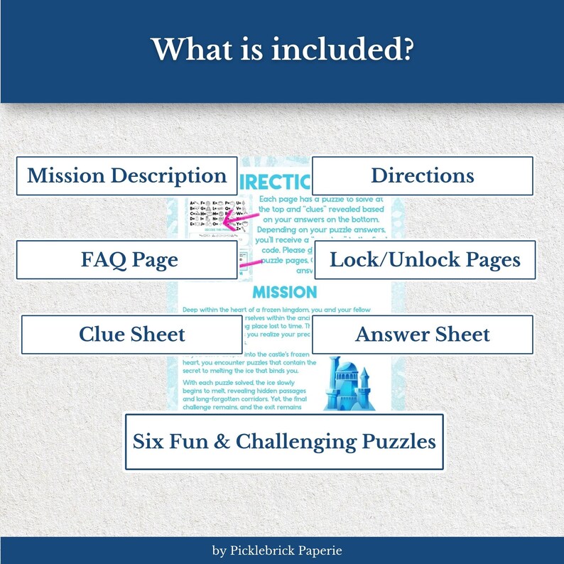 Winter Frozen in Time Printable Escape Room | Winter Escape Game ...