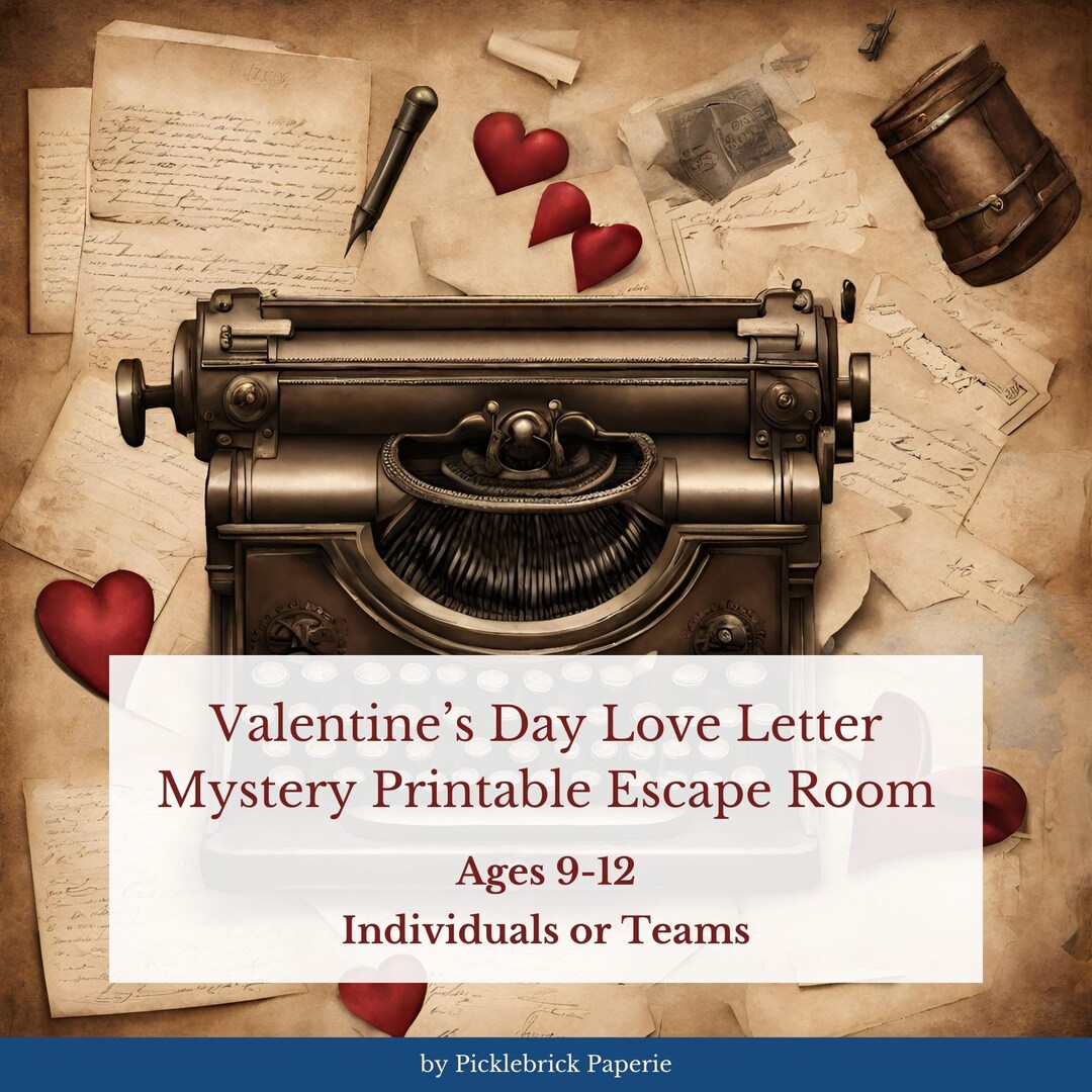 Valentine's Day Love Letter Mystery Printable Escape Room - Etsy