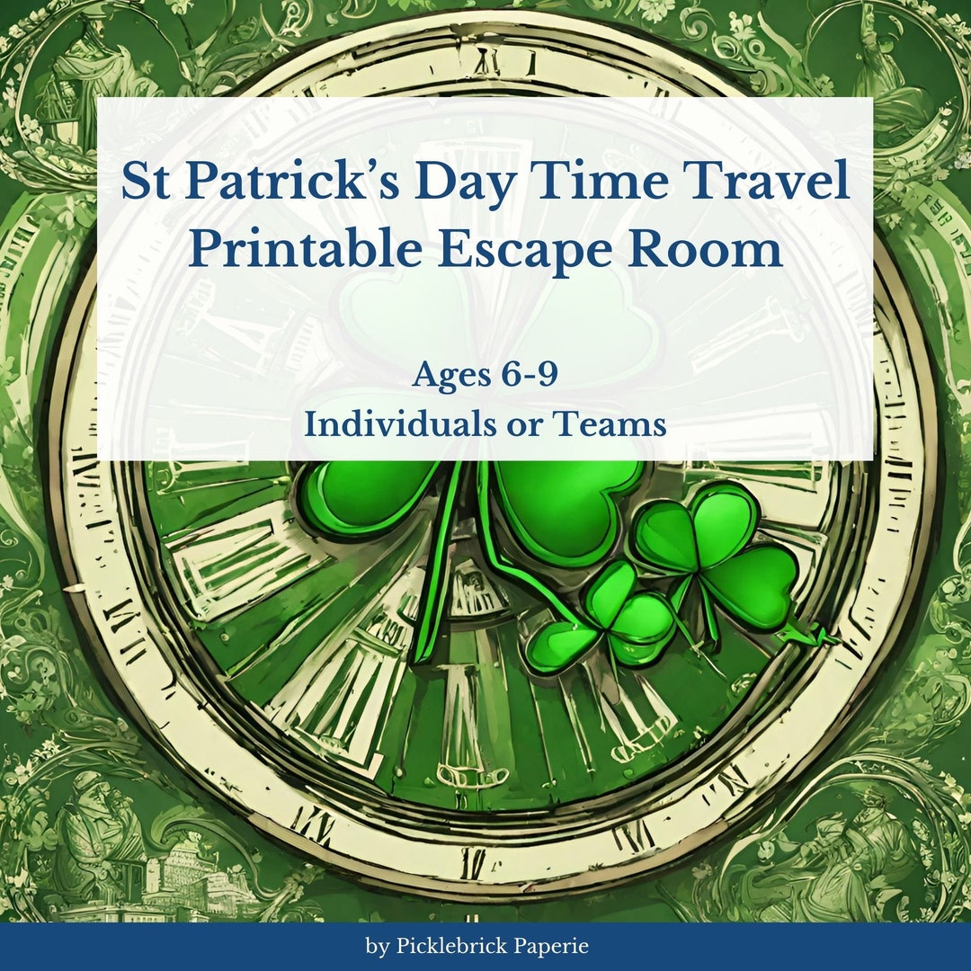 St Patrick's Day Time Travel Escape Room - Etsy
