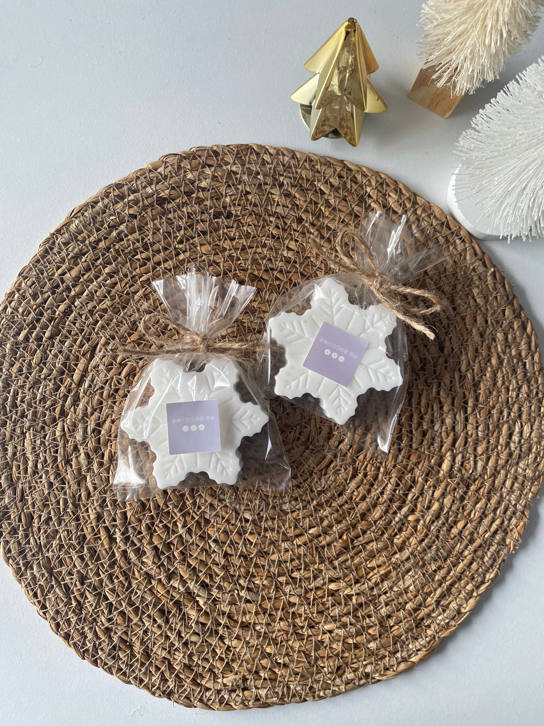 Handmade Winter/holiday/snowflake Bar Marshmallow Scented Soap - Etsy