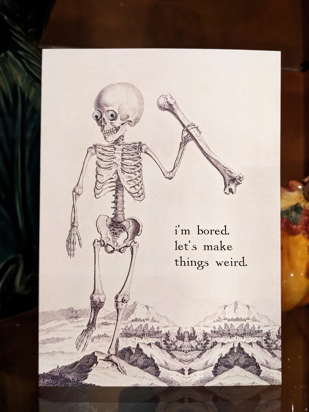 Let's Make Things Weird. Greeting Card With Googly Eyes - Etsy