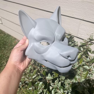 Wolf Wolves Fursuit Head Base 3D Printed Fursuit Mask, Animal Cosplay ...