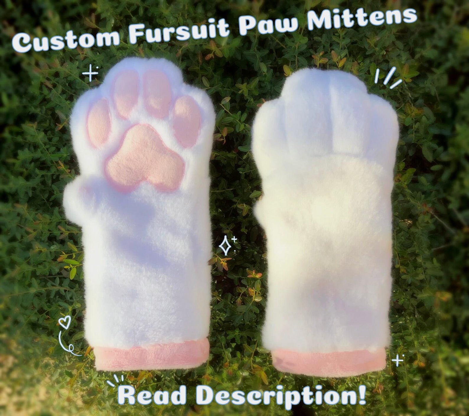 CUSTOM Fursuit Paw Mittens (READ DESCRIPTION) Do Not Purchase Yet ...