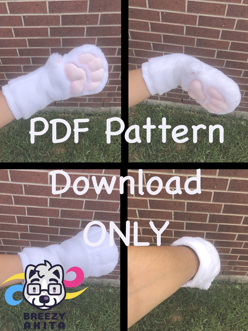 Mochi Mitten Paw Pattern PATTERN ONLY Read Description - Etsy