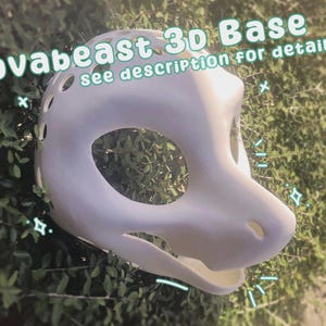 Novabeast 3D Printed Fursuit Head Base, Animal Cosplay Mask - Etsy
