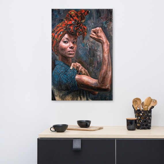 Strong African-american Woman we Can Do It Oil | Etsy