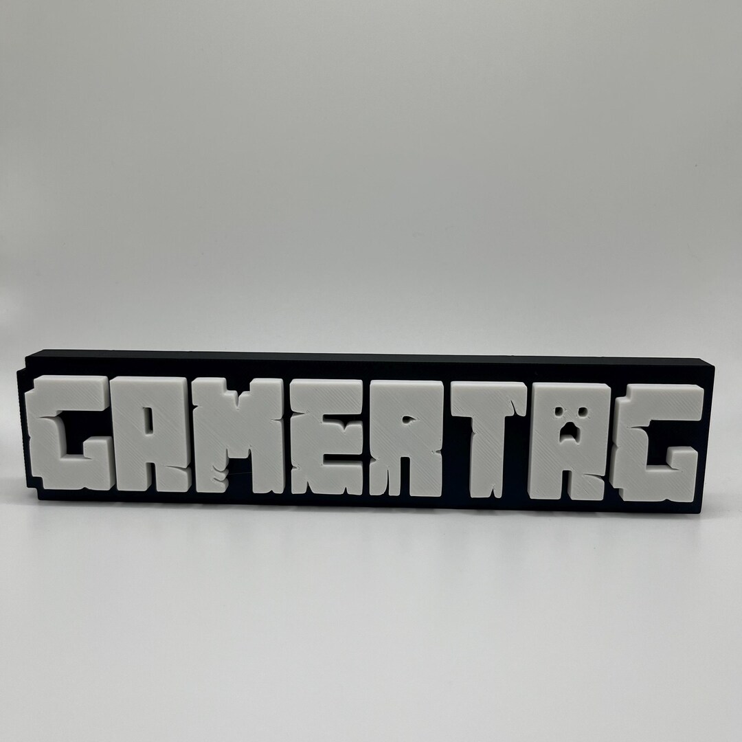 Custom Gamer Tag Sign | Personalized Gaming Desk Decor | Unique Gift ...