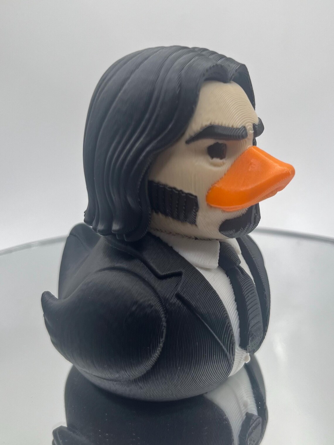 Hit Man Duck Figurine – 3D Printed Secret Agent Duck Décor, Fun Ducking ...