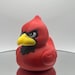 Cardinal Duck Figurine – 3D Printed Duck Décor for Home, Workspace, or ...
