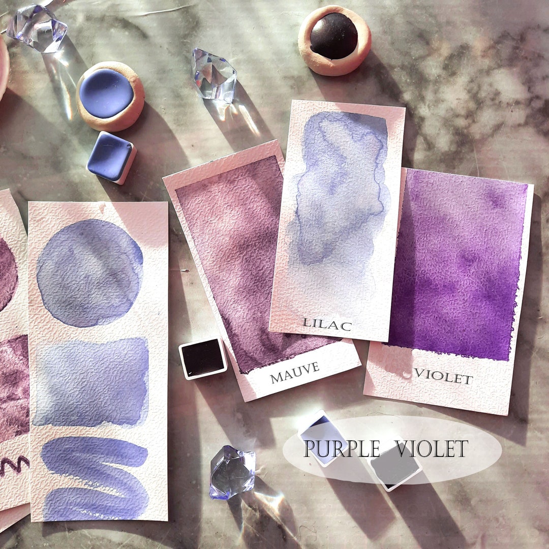 PURPLE Trio/ Mauve, Lavender, Violet - Purple Shades / Handmade ...
