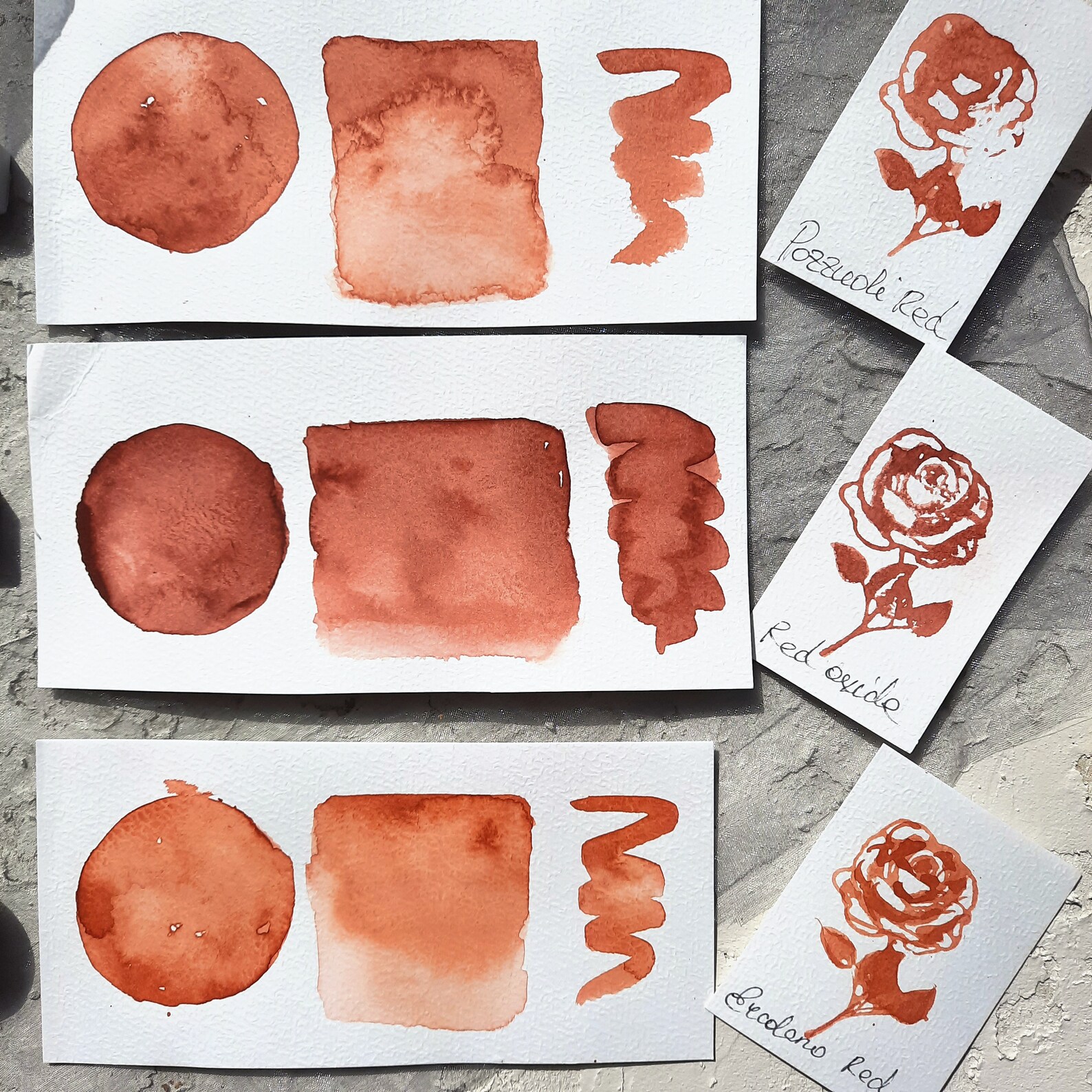Pozzuoli Red / Ercolano Red / Oxide Red /set or Separate / - Etsy