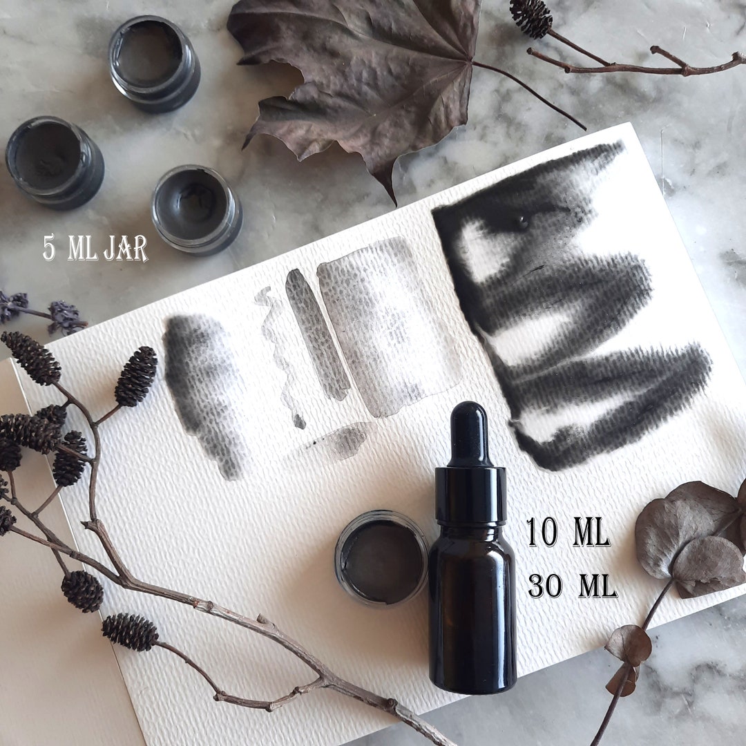 Liquid Graphite - 5 Ml, 10 Ml,30 Ml - Handmade Watercolor for Painting ...