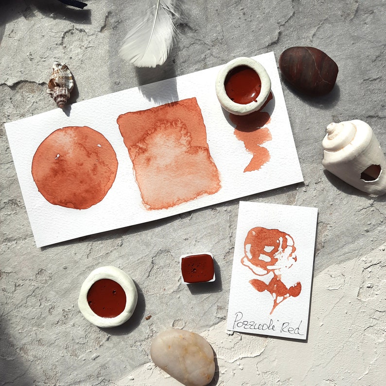 Pozzuoli Red / Ercolano Red / Oxide Red /set or Separate / - Etsy