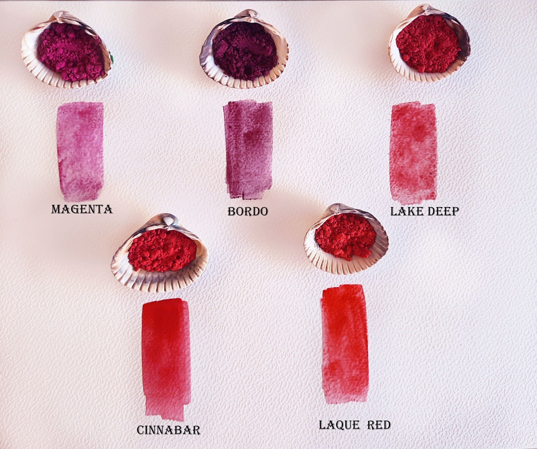 Pink Pigments / 20 Gr, 50 Gr / Magenta,lake Deep, Bordo , Cinnabar / Dry Pigments - Etsy