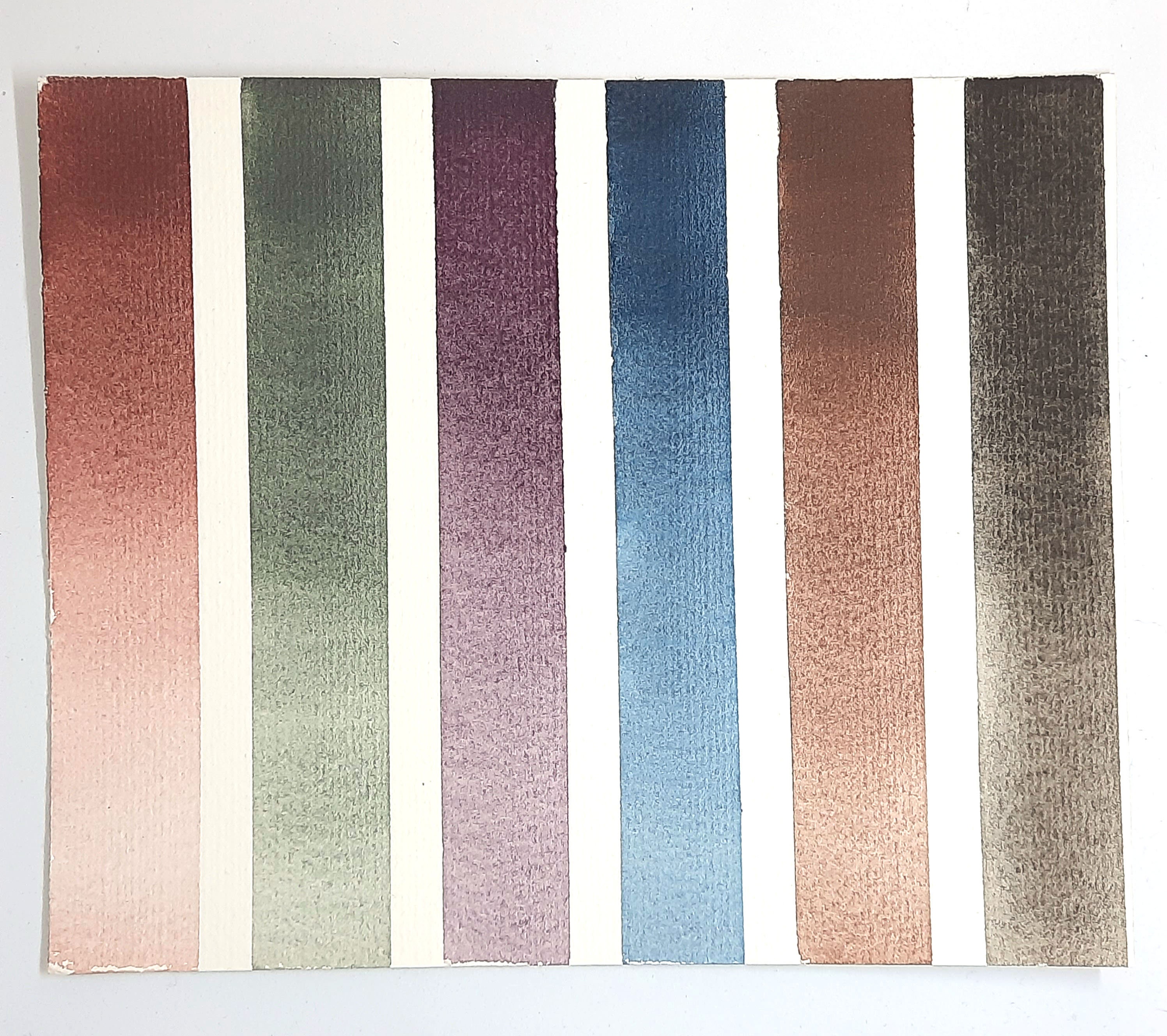 Shadow -muted Set / 6 Half Pan, Dot Card / Handmade Watercolor /muted ...