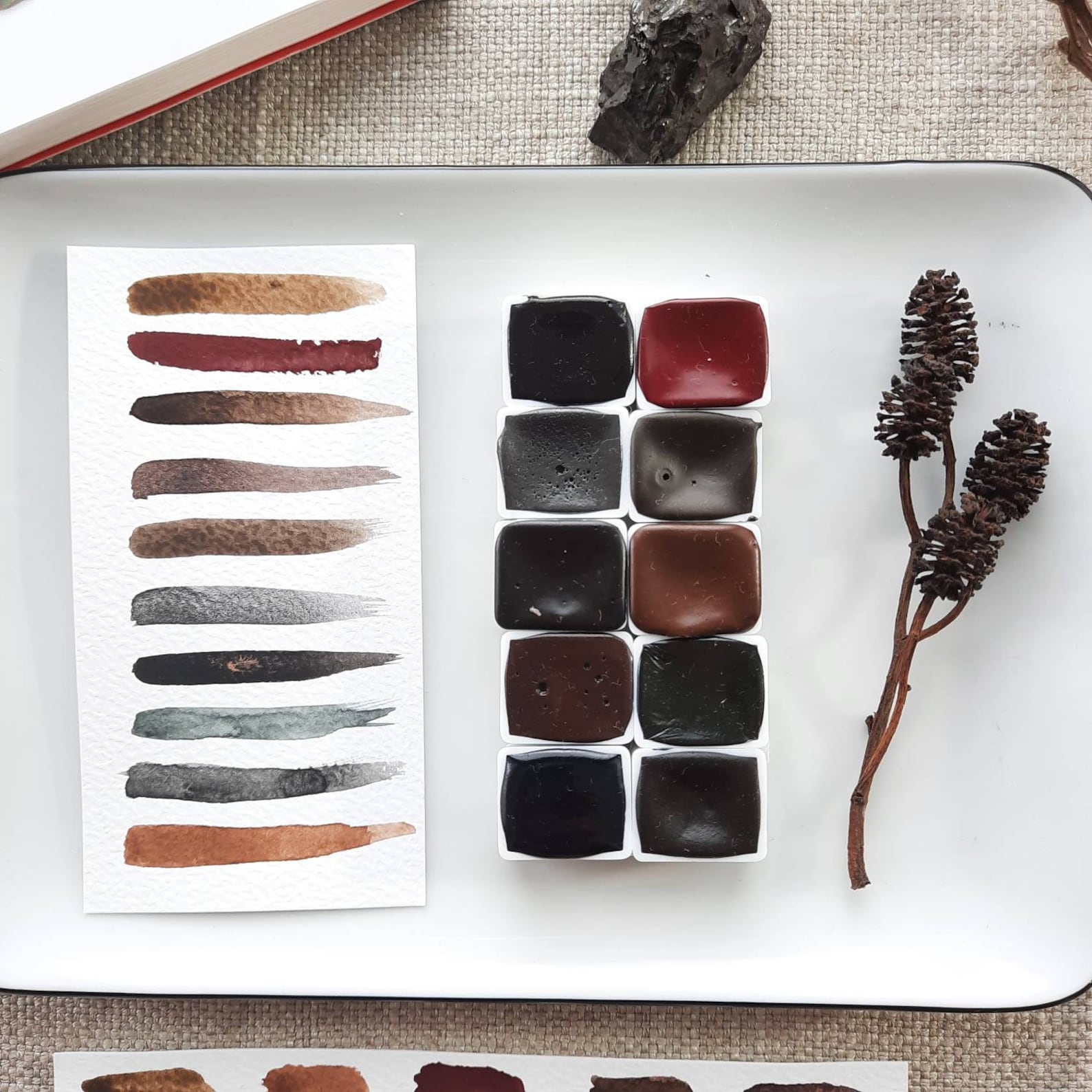 Eclipse /10 Sketching Set/dark Shades/for Lettering, Calligraphy - Etsy