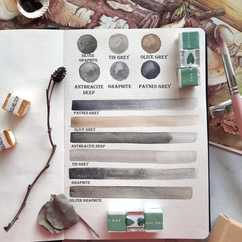 Grey Watercolor - Etsy