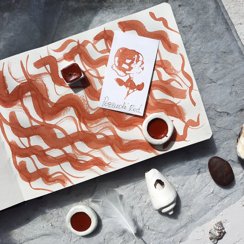 Pozzuoli Red / Ercolano Red / Oxide Red /set or Separate / - Etsy