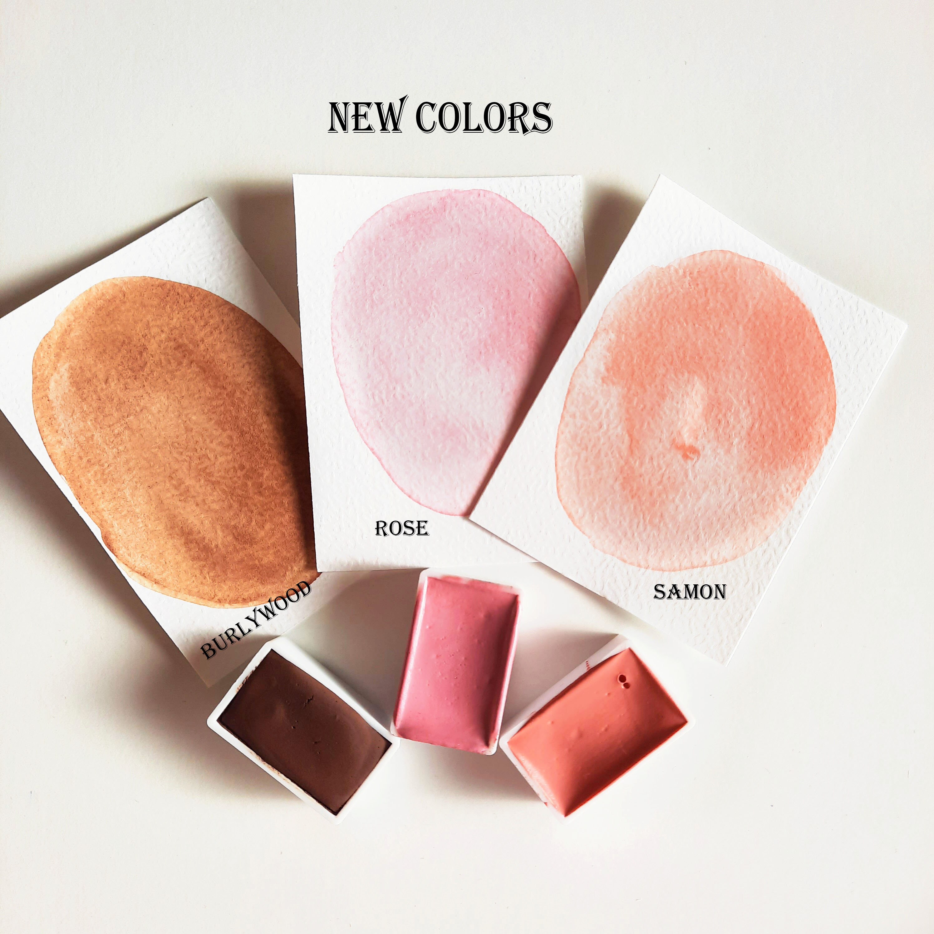 RENEW Silk Palette-full Pans Handmade Watercolor Set Pastel - Etsy