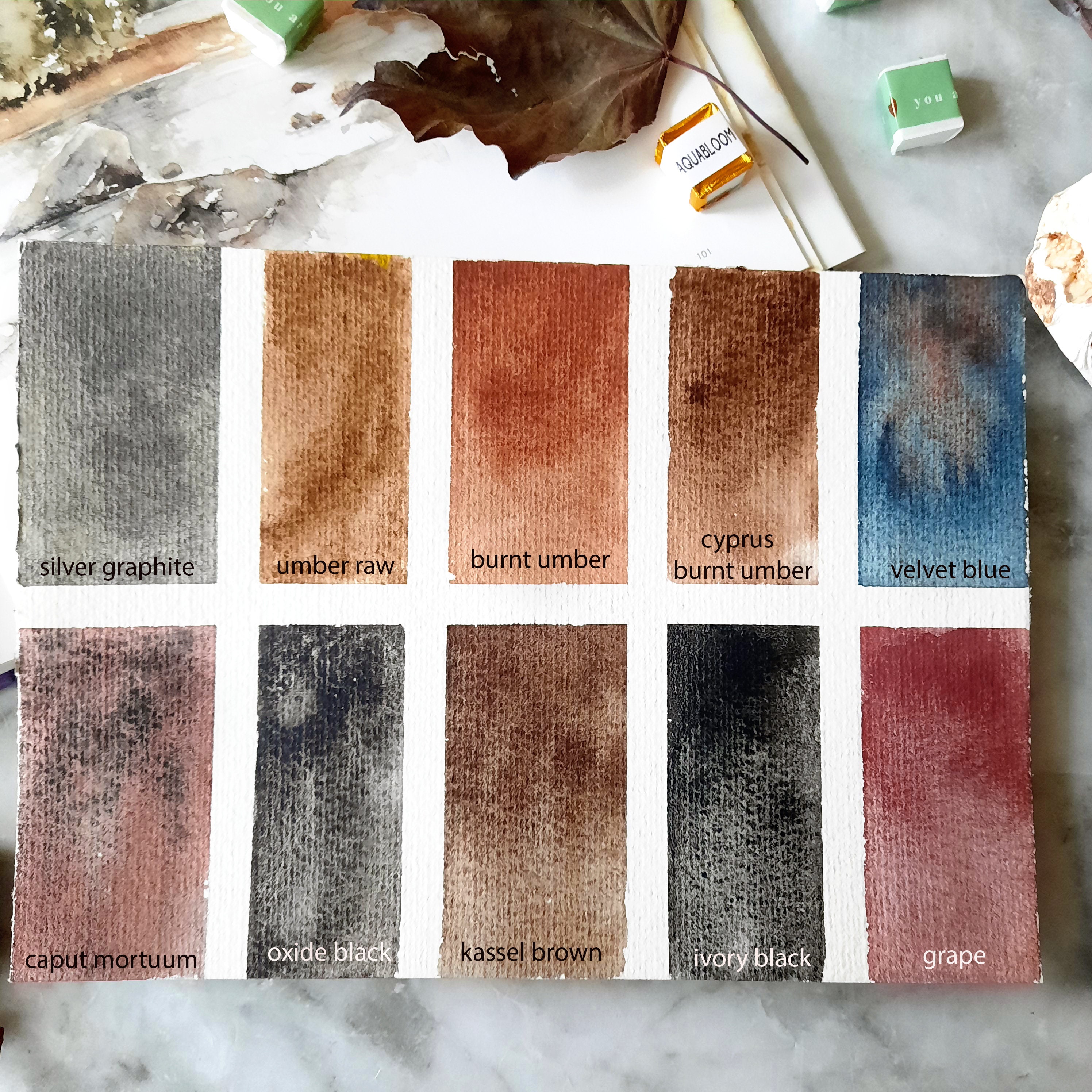Eclipse /10 Sketching Set/dark Shades/for Lettering, Calligraphy - Etsy