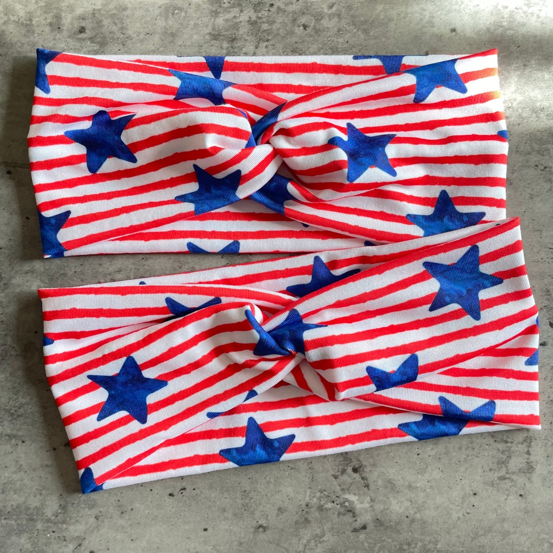 American Flag Headband - Etsy