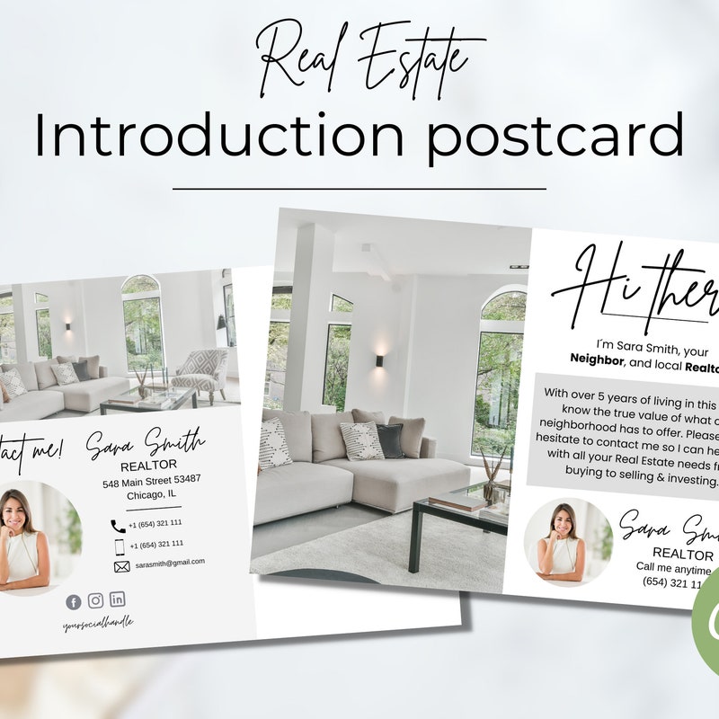 Realtor Postcards - Etsy