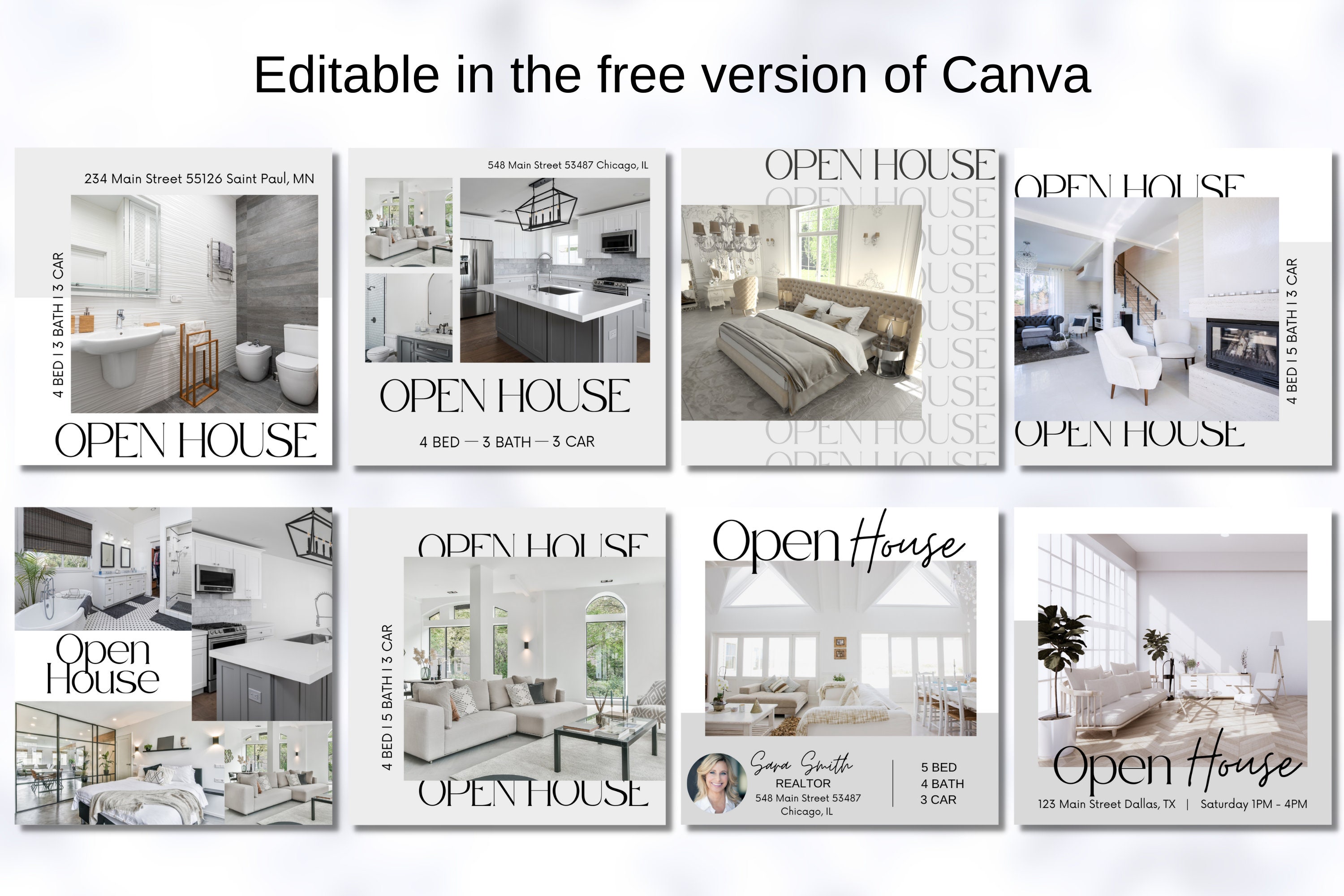 Open House, Realtor Social Media, Open House Templates, Realtor Open ...