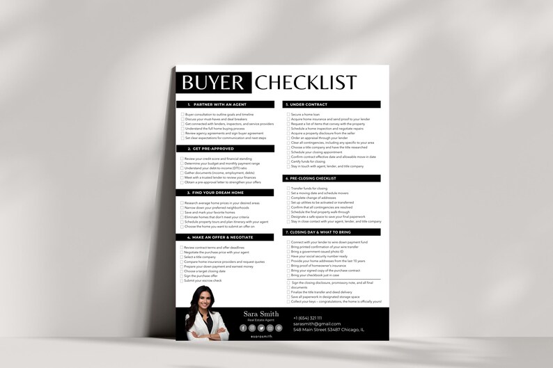 Real Estate Buyer and Seller Checklist Bundle, Client Handouts for ...