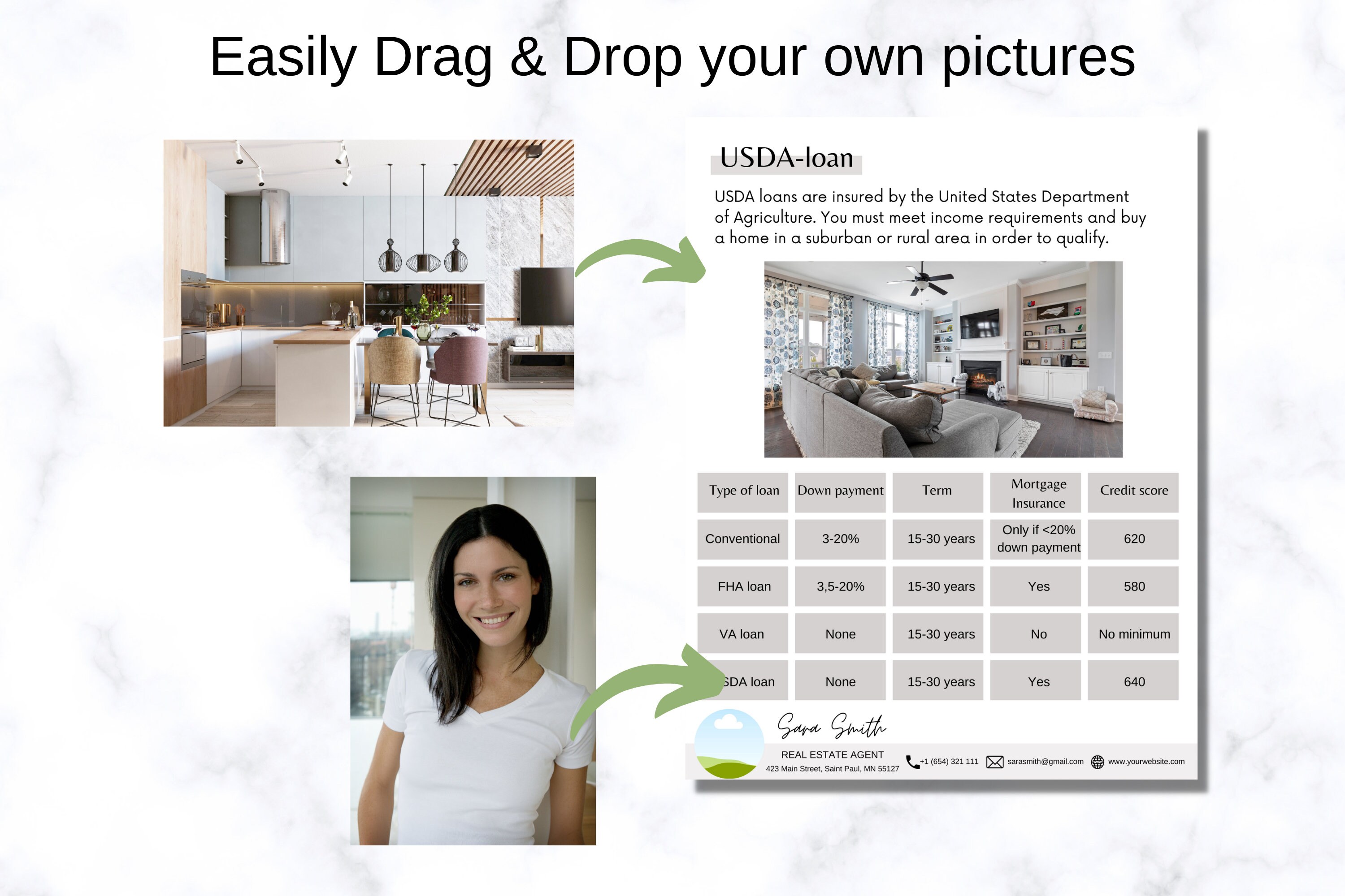Mortgage Guide Flyer Loan Officer Template Mortgage Comparison Sheet ...
