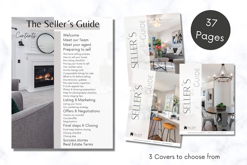 Seller Guide and Buyer Guide Bundle, Listing Presentation for Real ...