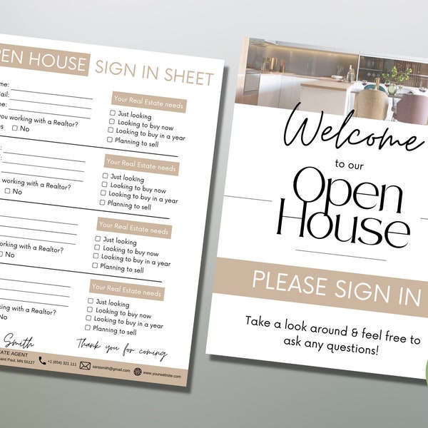Open House Sign in Sign - Etsy