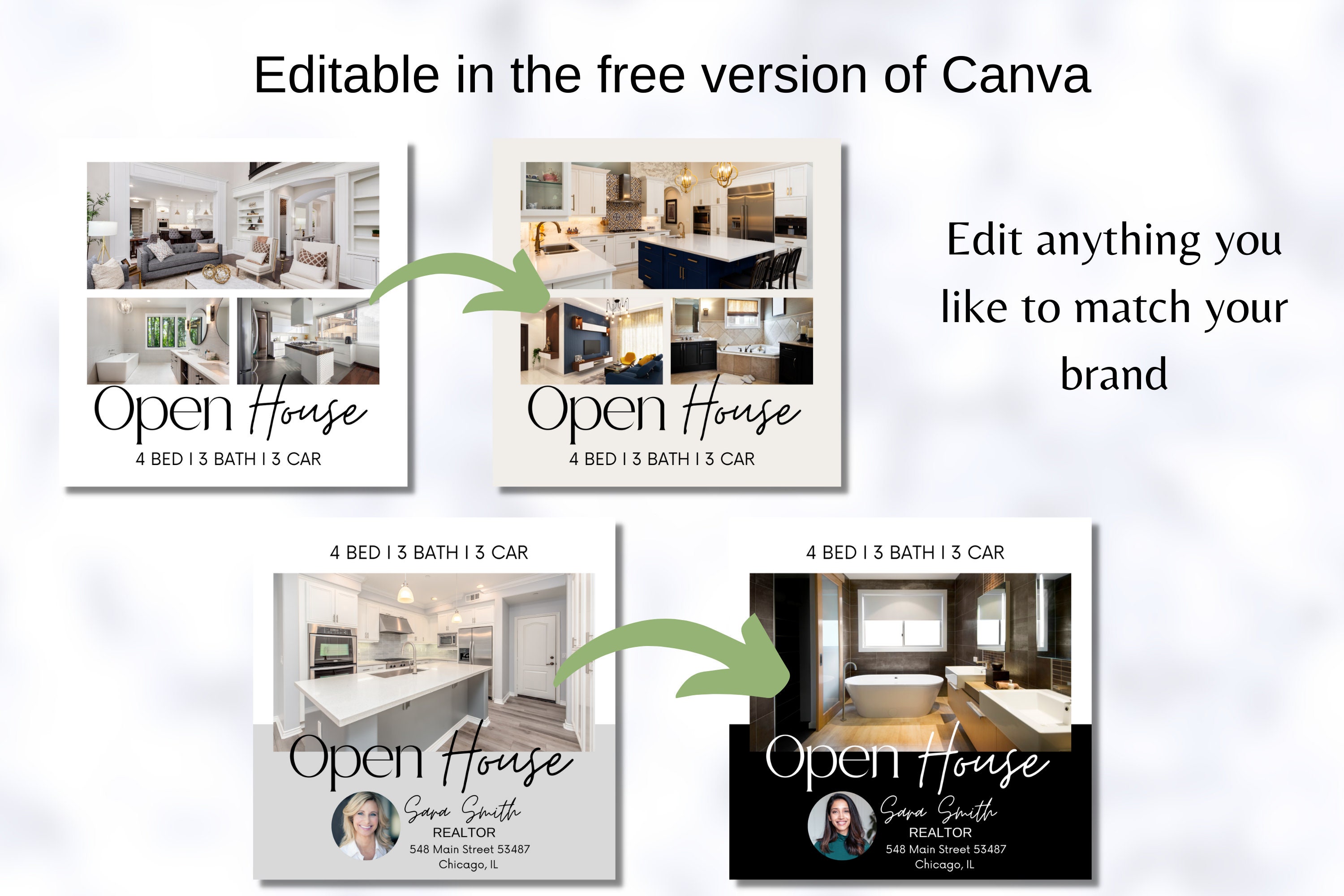 Open House, Realtor Social Media, Open House Templates, Realtor Open ...
