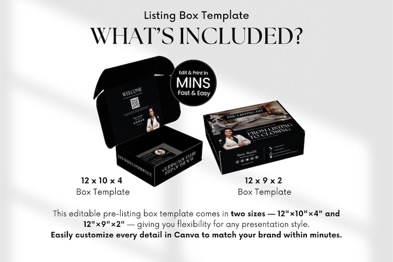 Pre-listing Box Template for Real Estate Agents Editable Canva Design ...