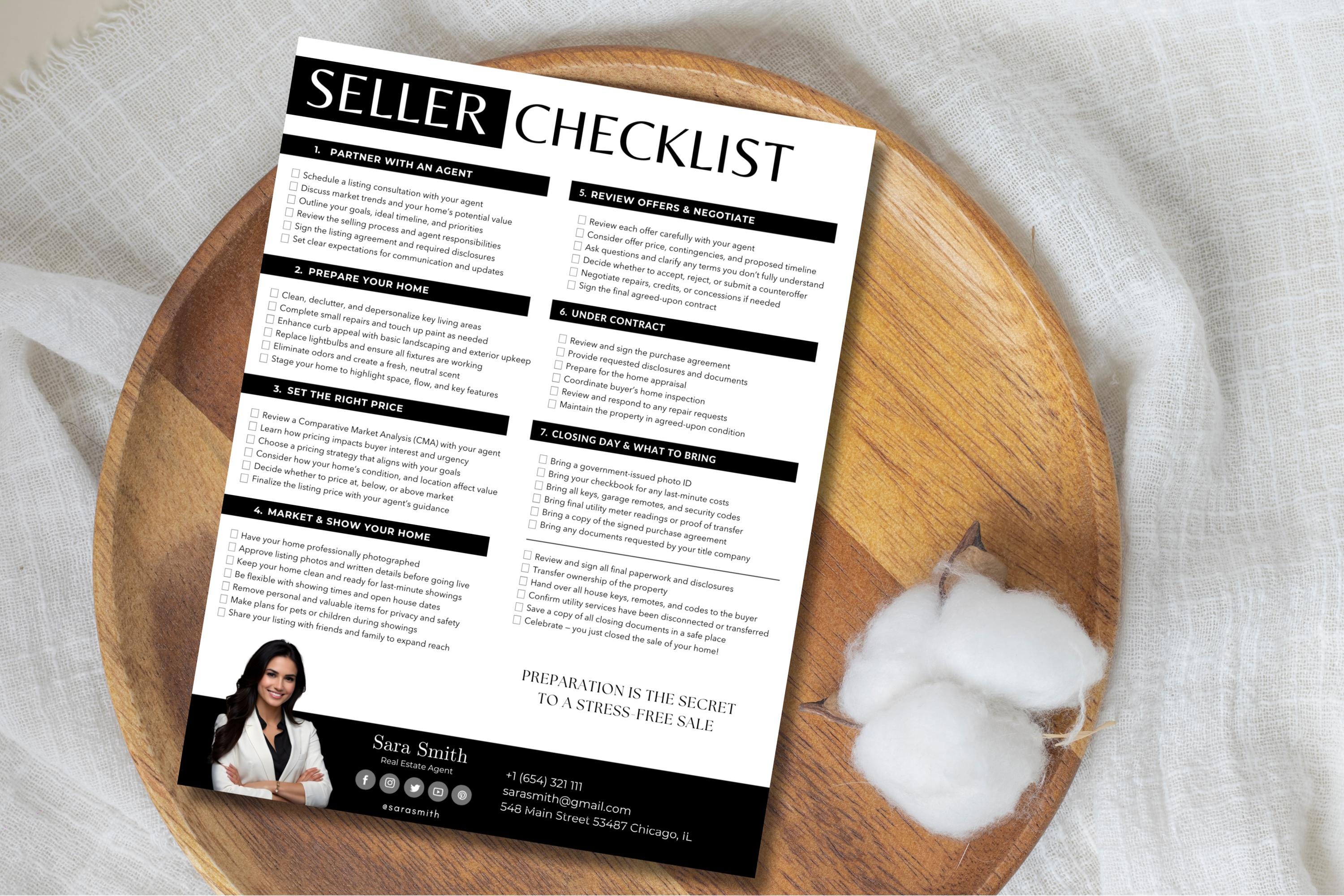 Real Estate Buyer and Seller Checklist Bundle, Client Handouts for ...