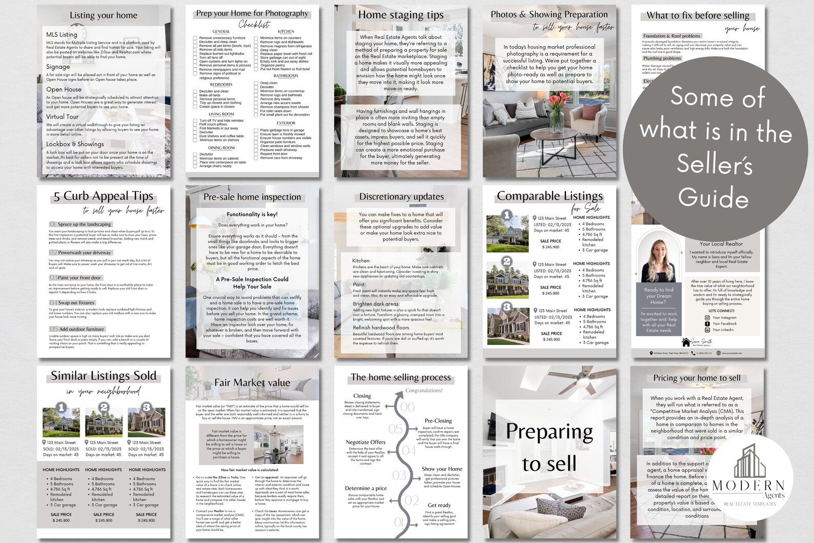 Seller Guide and Buyer Guide Bundle, Listing Presentation for Real ...