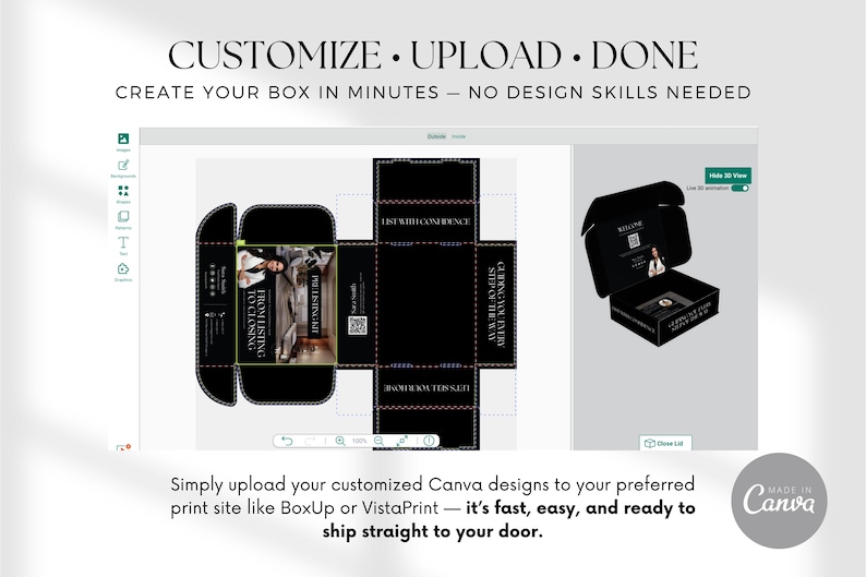 Pre-listing Box Template for Real Estate Agents Editable Canva Design ...