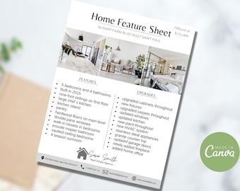 Luxury Real Estate Brochure Property Listing Feature Sheet - Etsy