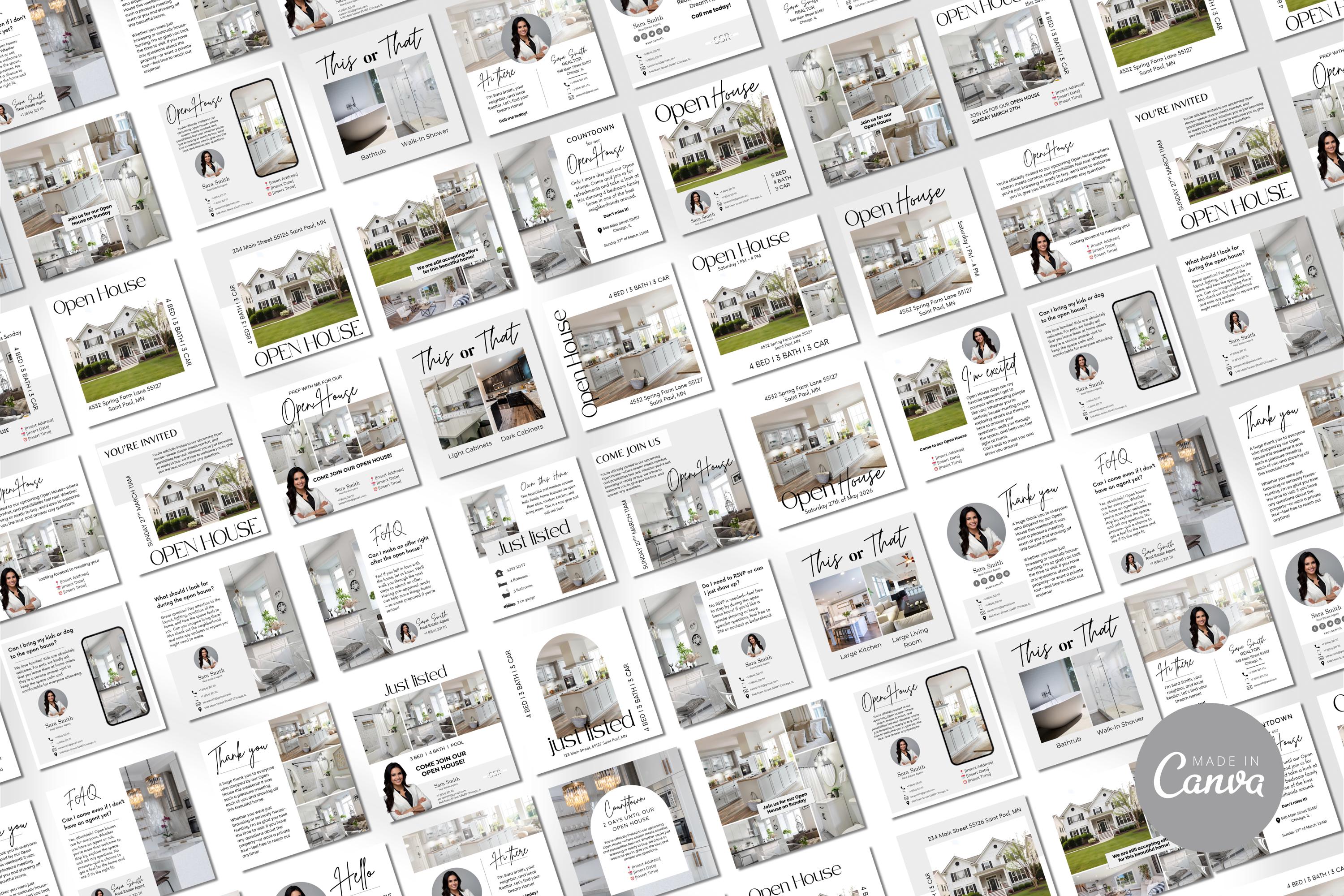 Open House Marketing Instagram Posts, Instagram Post Open House, Real ...