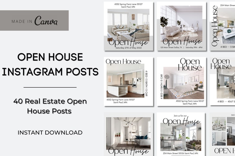 Open House, Realtor Social Media, Open House Templates, Realtor Open ...