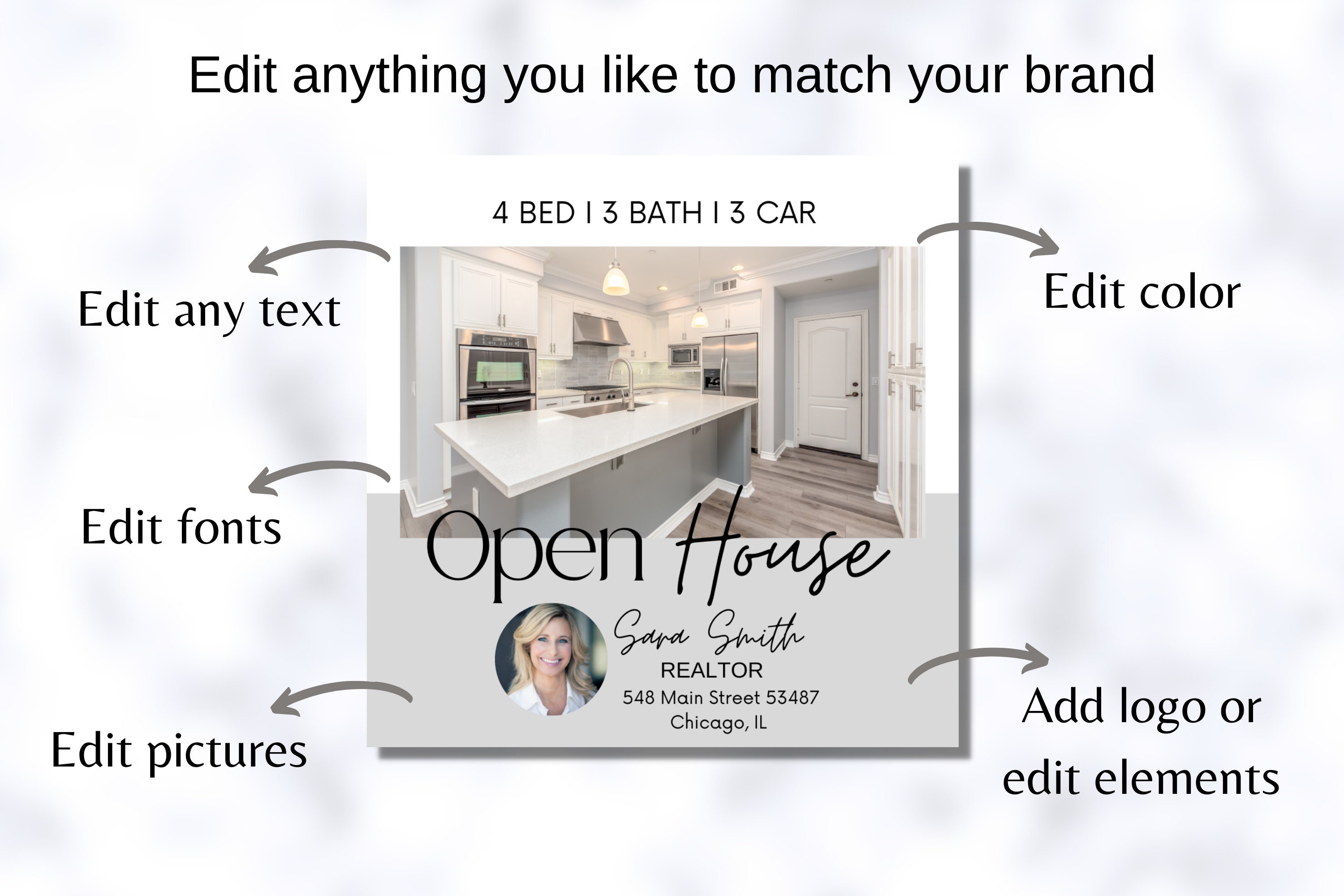 Open House, Realtor Social Media, Open House Templates, Realtor Open ...