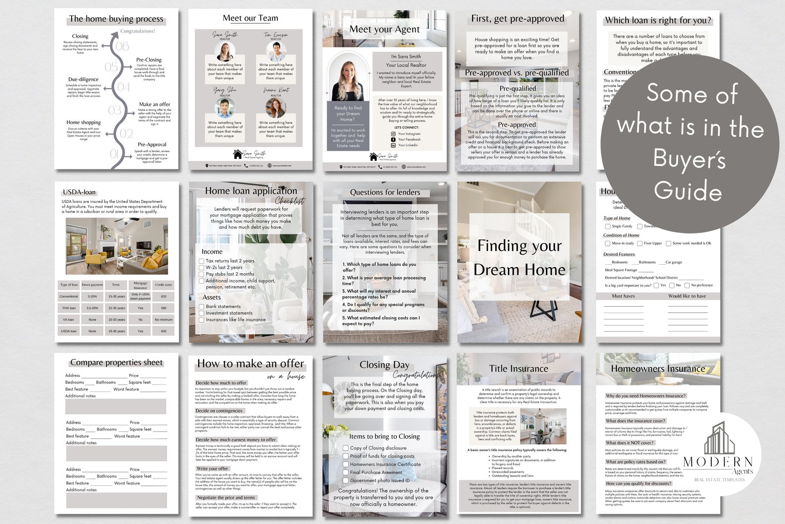 Seller Guide and Buyer Guide Bundle, Listing Presentation for Real ...