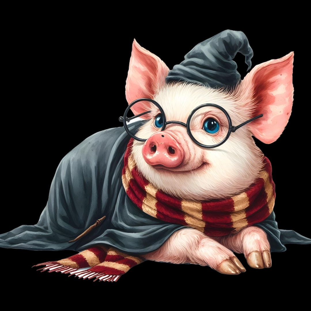 Archivo PNG de cerdo de Harry Potter - Etsy España