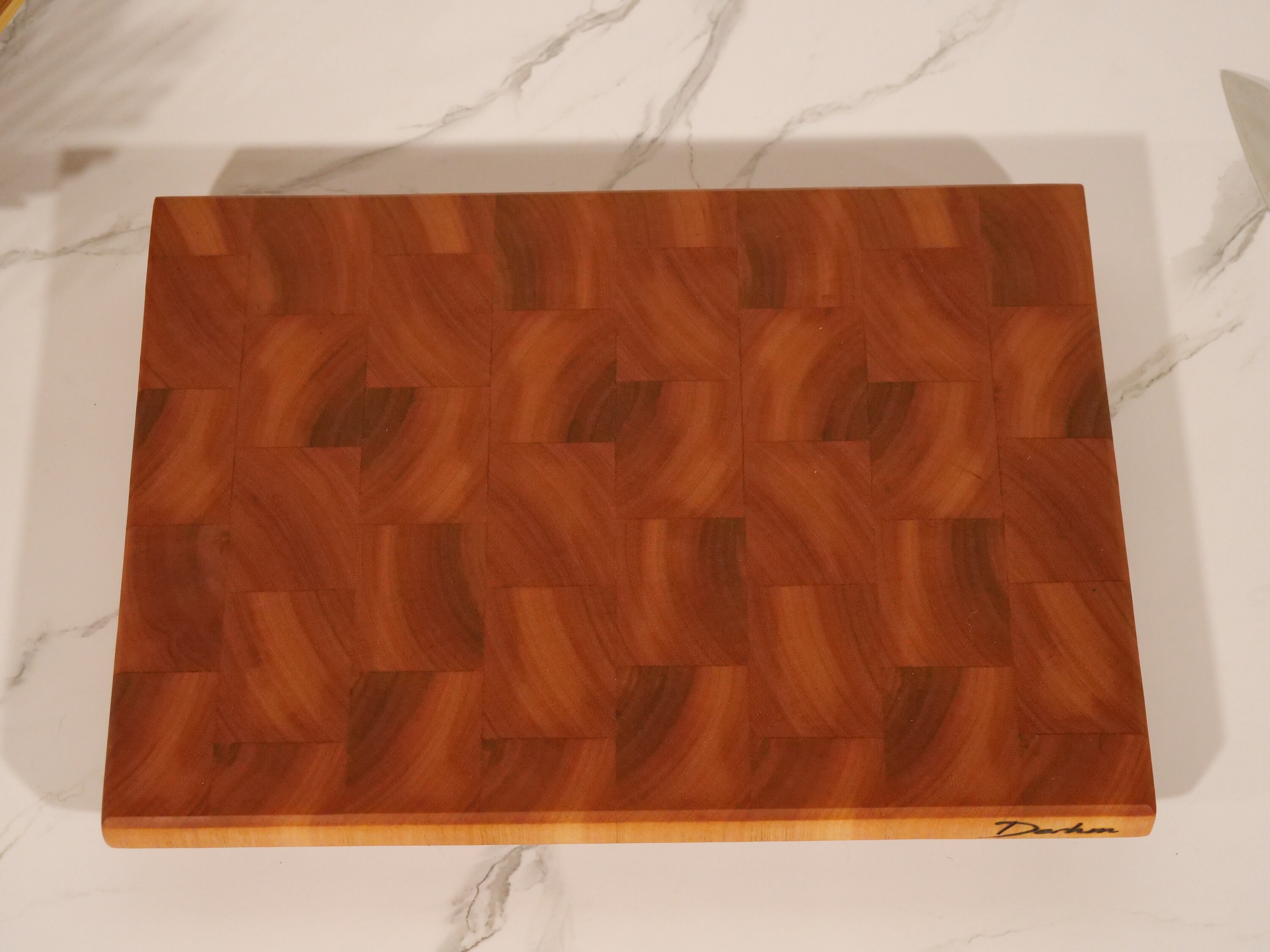 Red Grandis End Grain Cutting Board - 10.5"x14"x1.5" - Etsy