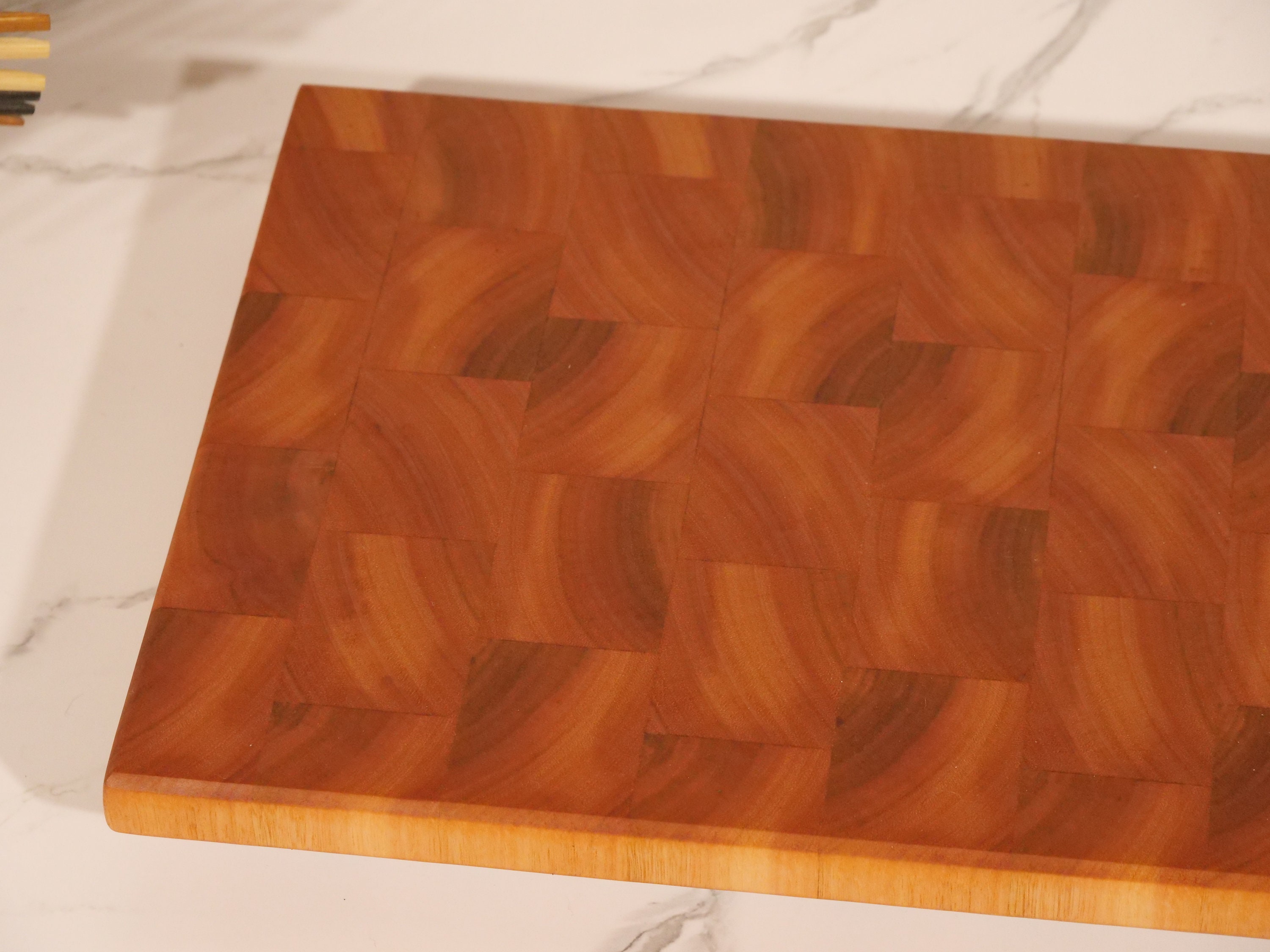Red Grandis End Grain Cutting Board - 10.5"x14"x1.5" - Etsy