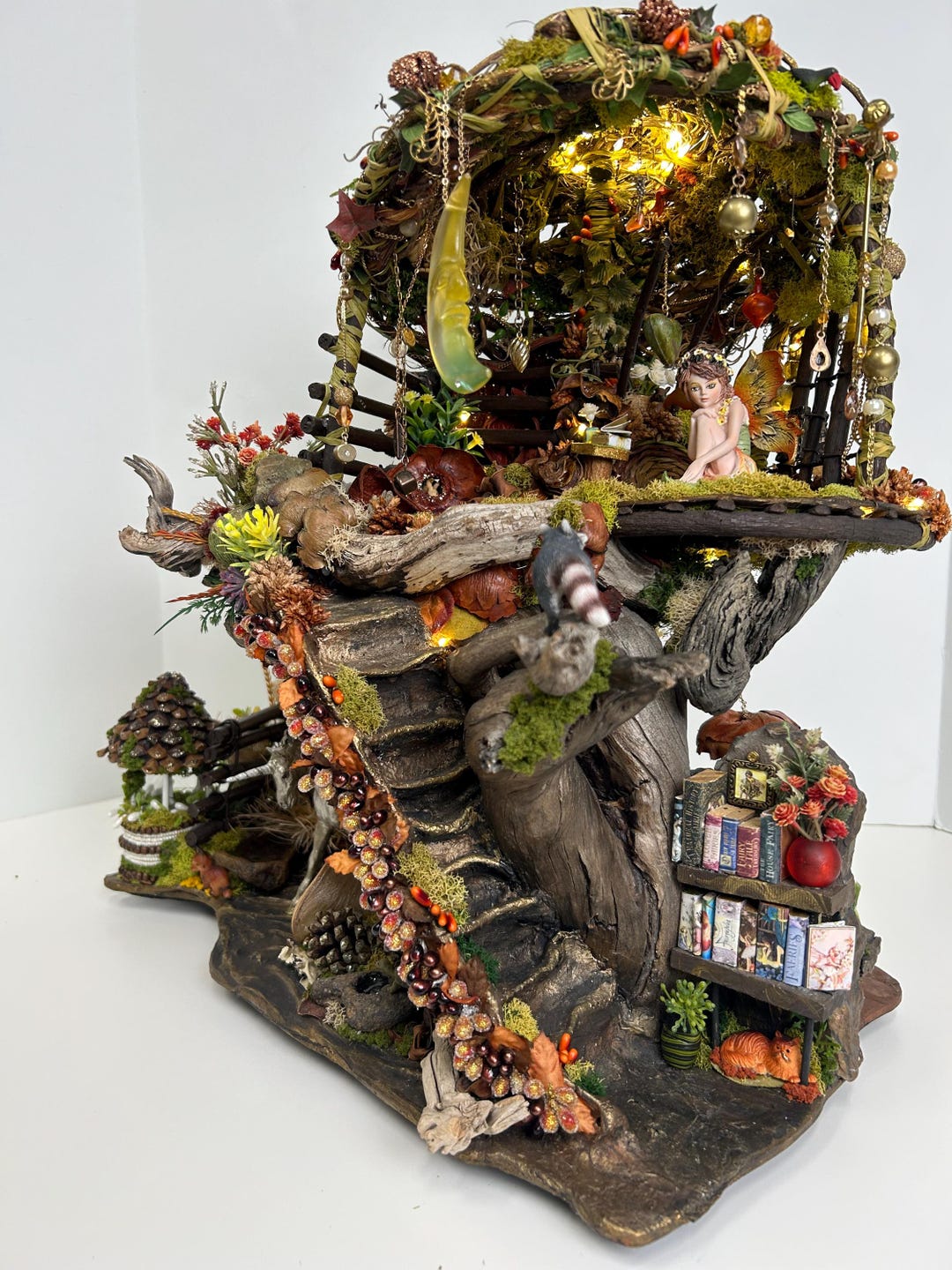 OOAK New Fairy House Adorable Home. Lights, Unicorn, Animals, Durable ...