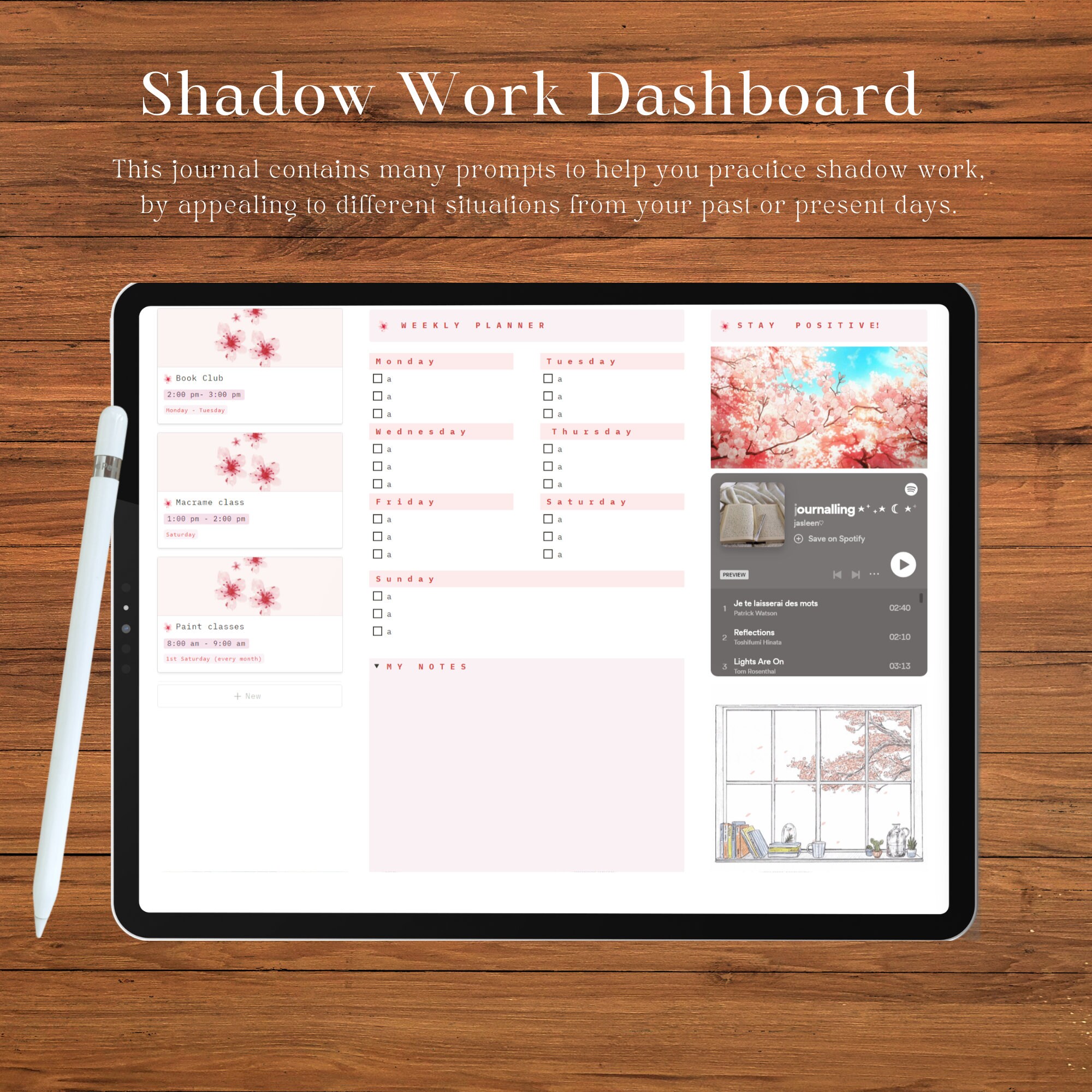 Shadow Work Journal Notion Template,mental Health Journal,100 Self Reflection Prompts,self ...